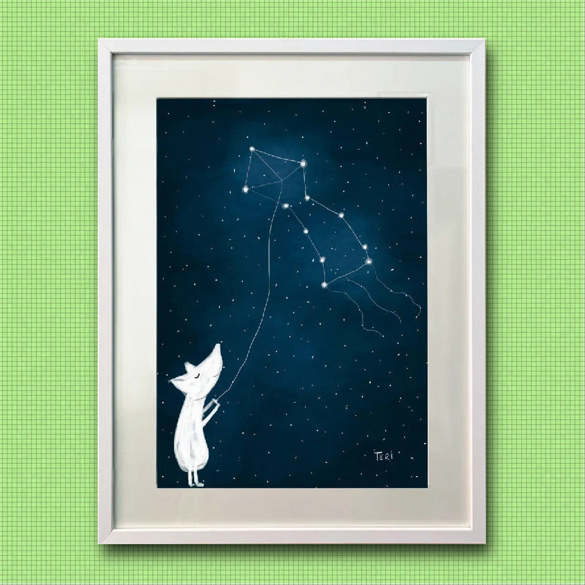 Врамен принт: WOLF CONSTELLATION / Тери Николовска – Чудна шума